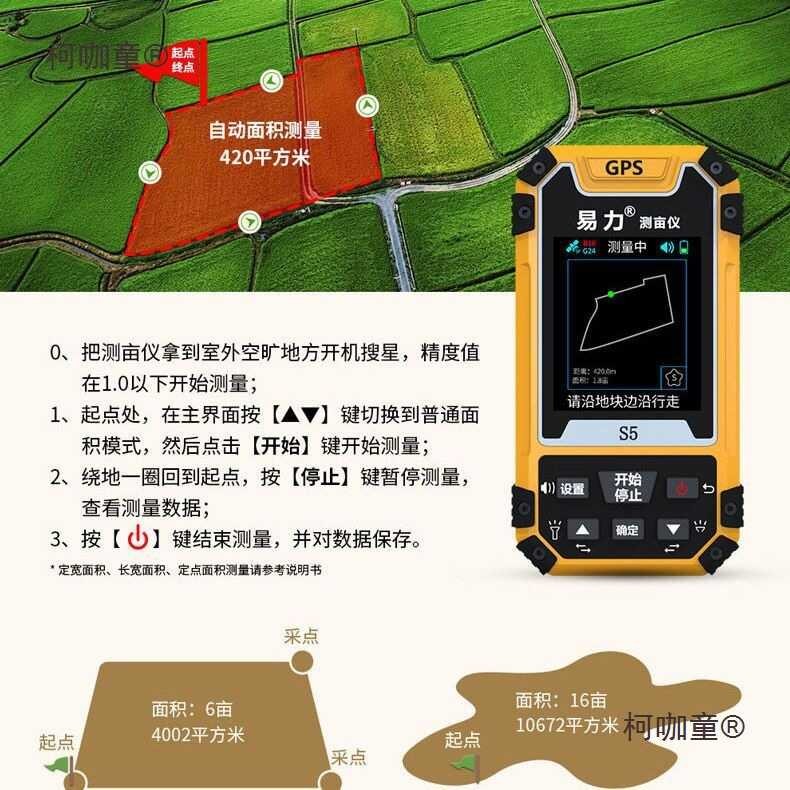 Instrumento GPS acre, higit precision handheld na sasakyan, instrumento ...