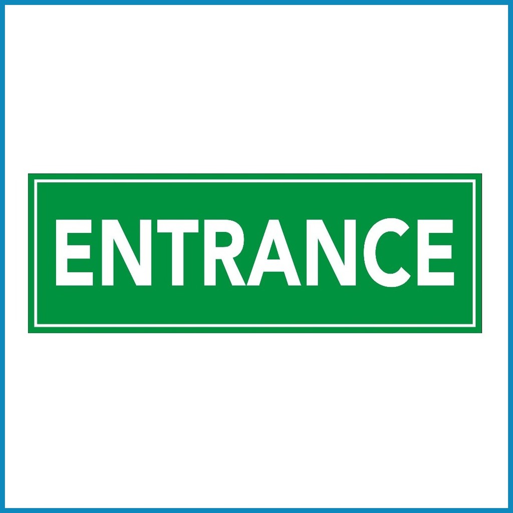 Entrance Exit PVC Plastic Material Signage | Shopee Philippines
