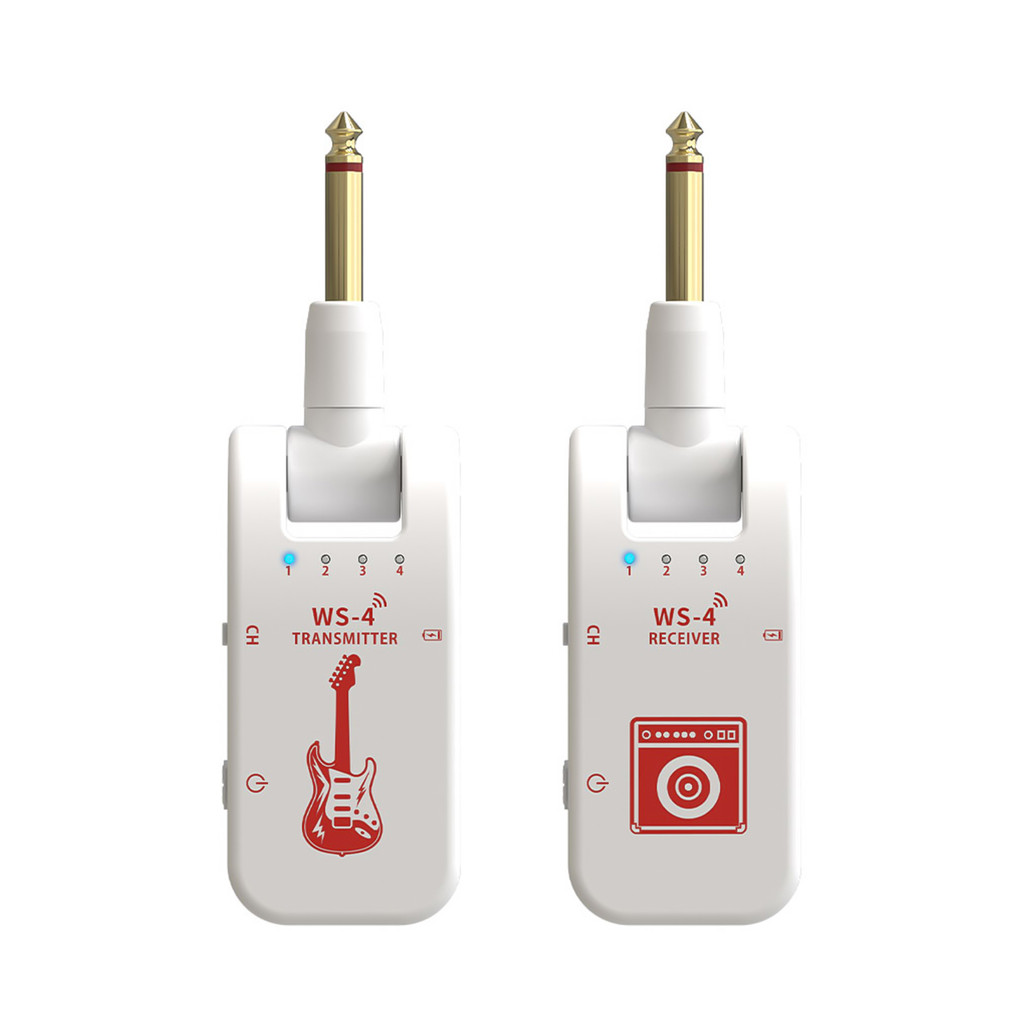 WS-4 2.4GHz Wireless Guitar System 8 Channels Transmitter Receiver Set ...