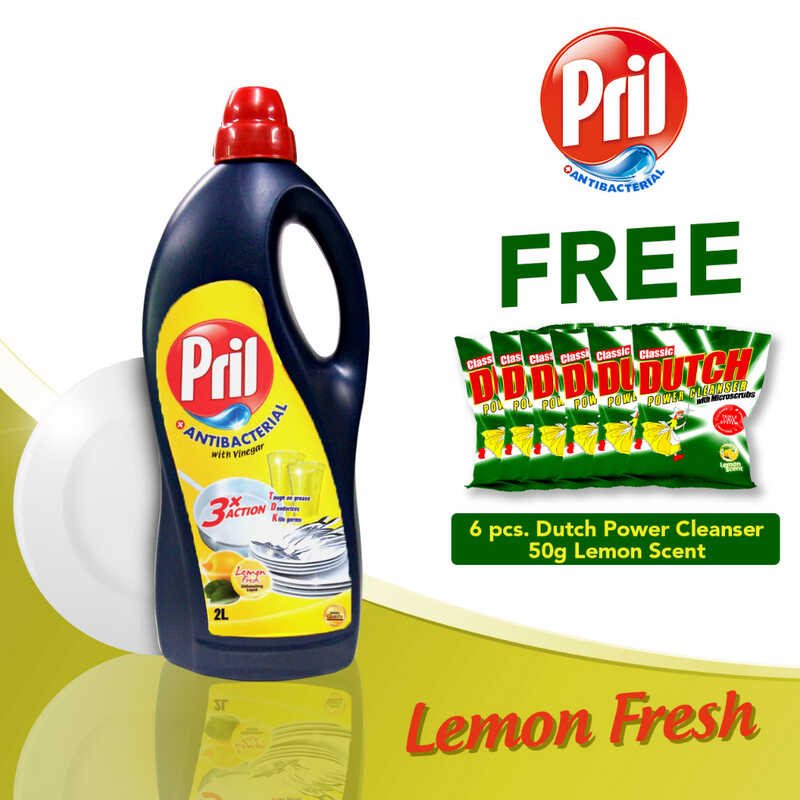 Pril Antibac Dishwashing Liquid Lemon Fresh 2 Liter (Promo) | Shopee ...