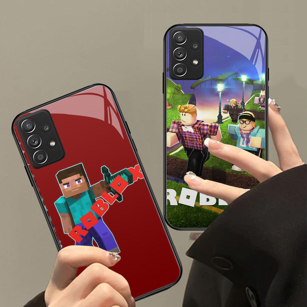XI113 Roblox Glass Case For Samsung A73 A52 A33 A13 A52S A23 A53 A72 ...