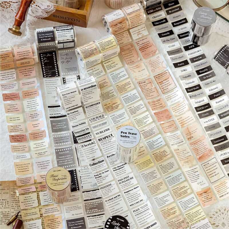 White kraft die-cutting waste disposal tape in paper pattern making old ...