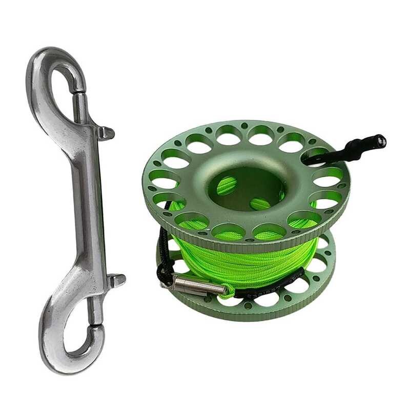 Aluminum 30m Alloy Cave Scuba Diving Finger Spool Guide e Reel Gold Rl ...