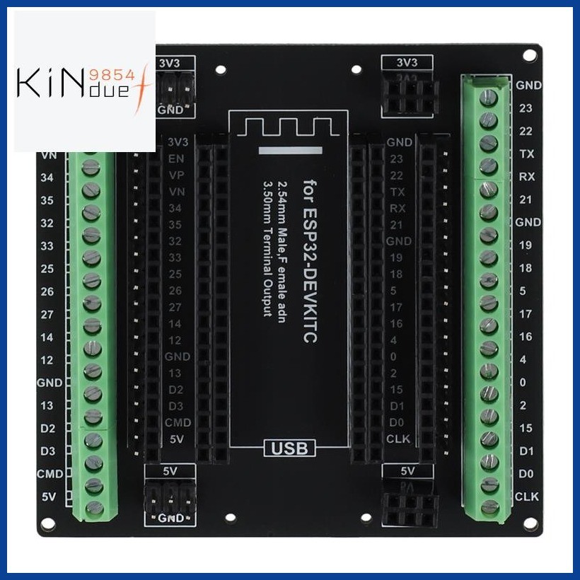 Esp32 Expanding Board Breakout Board For Esp Wroom 32 Esp32 Devkitc Gpio 1 Into 3 38pins Esp32