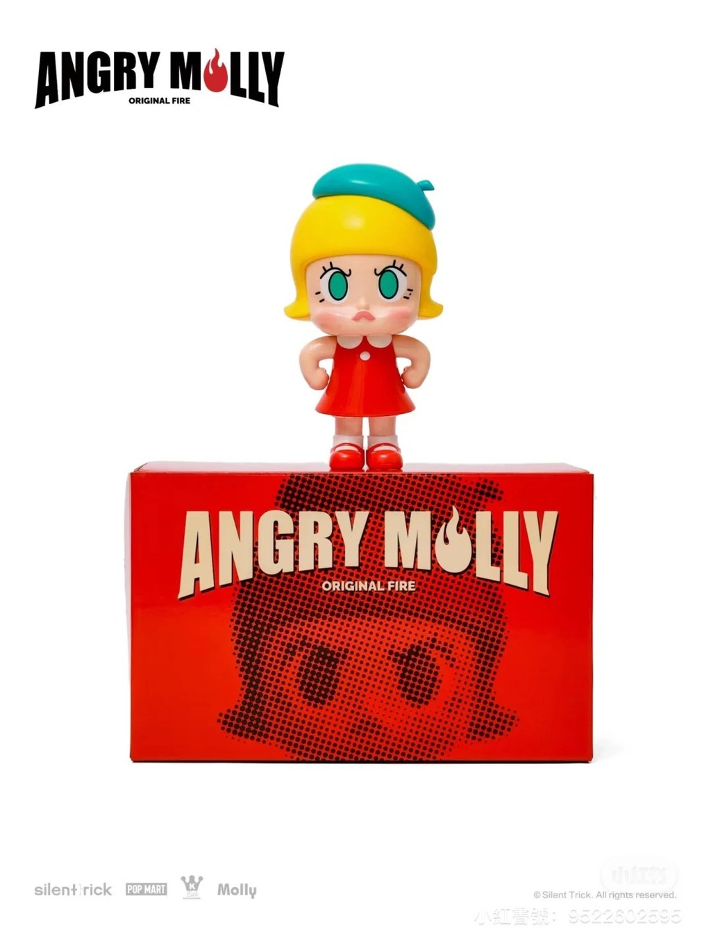 [POPMART] Angry MOLLY V1 Original Fire First Generation Figure Big Baby ...