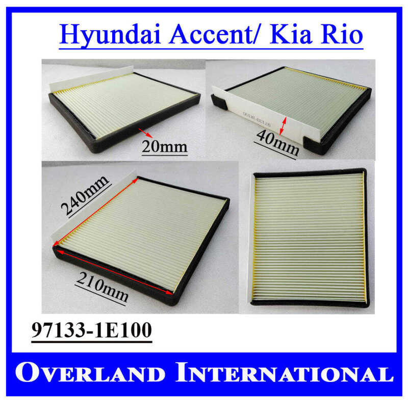 LY CABIN AIR AIRCON FILTER Y2006-2011, Para Sa Hyundai Accent, Elantra ...