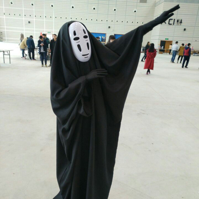 Faceless male cosplay costume anime costume Faceless mask ghost costume ...