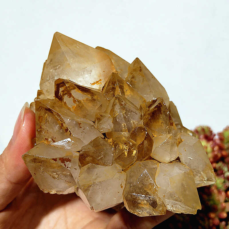 Yellow Natural Mud Sparkg Clusters Raw Stone Mineral Specimen Room ...