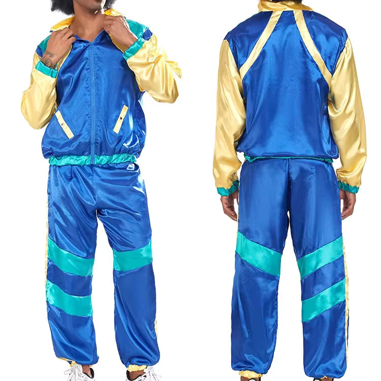 Halloween Couple Costumes 80S & 90S Hip Hop Shell Suit Retro Tracksuit ...