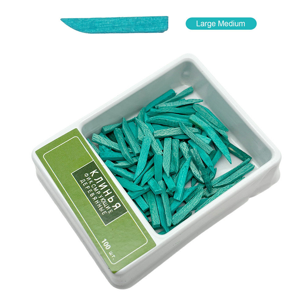 100pcs Dental Wooden Wedges Interdental Contoured Dental Wedges ...