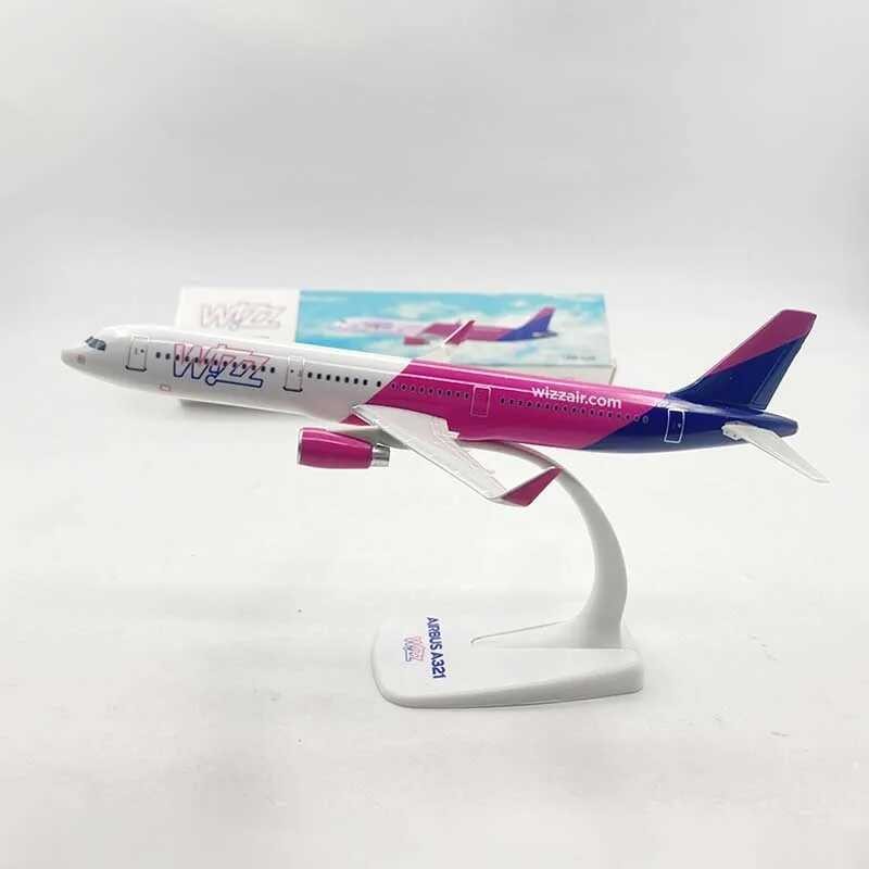 20cm WIZZ AIR A321 Model Airplane A320 NEO Wizz Air Aires Resin Diecast ...