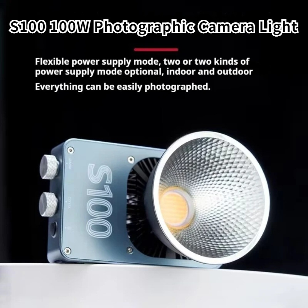 100W Photography Camera Light Dual Color Temperature Soft Light Lamp ...