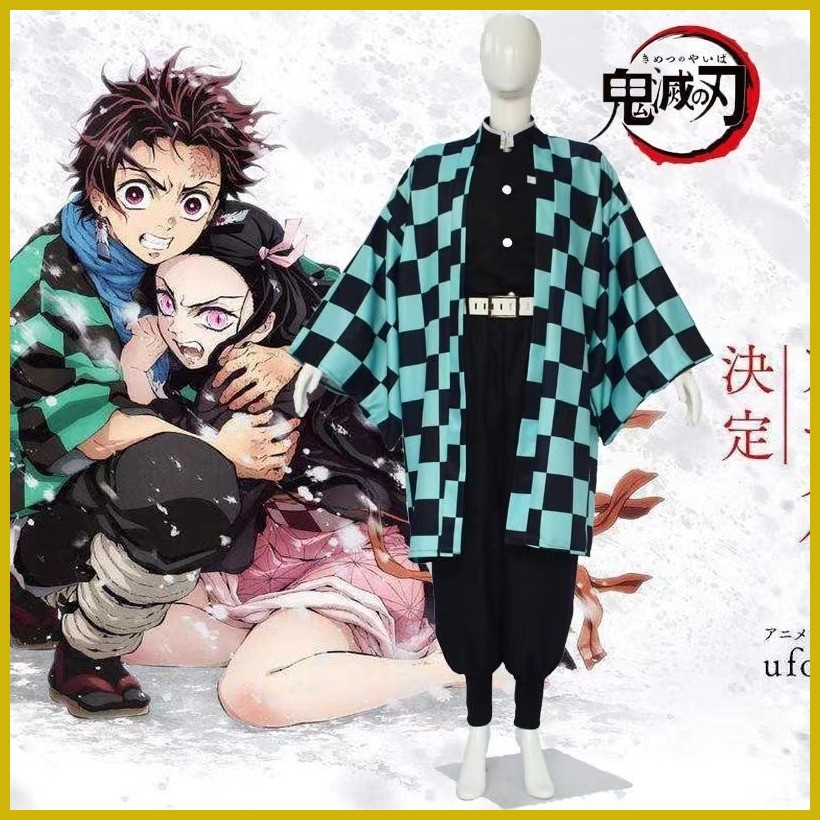 ⚽︎ ∈ Adult size Kids Demon Slayer Kimetsu no Yaiba Tanjirou Kamado ...