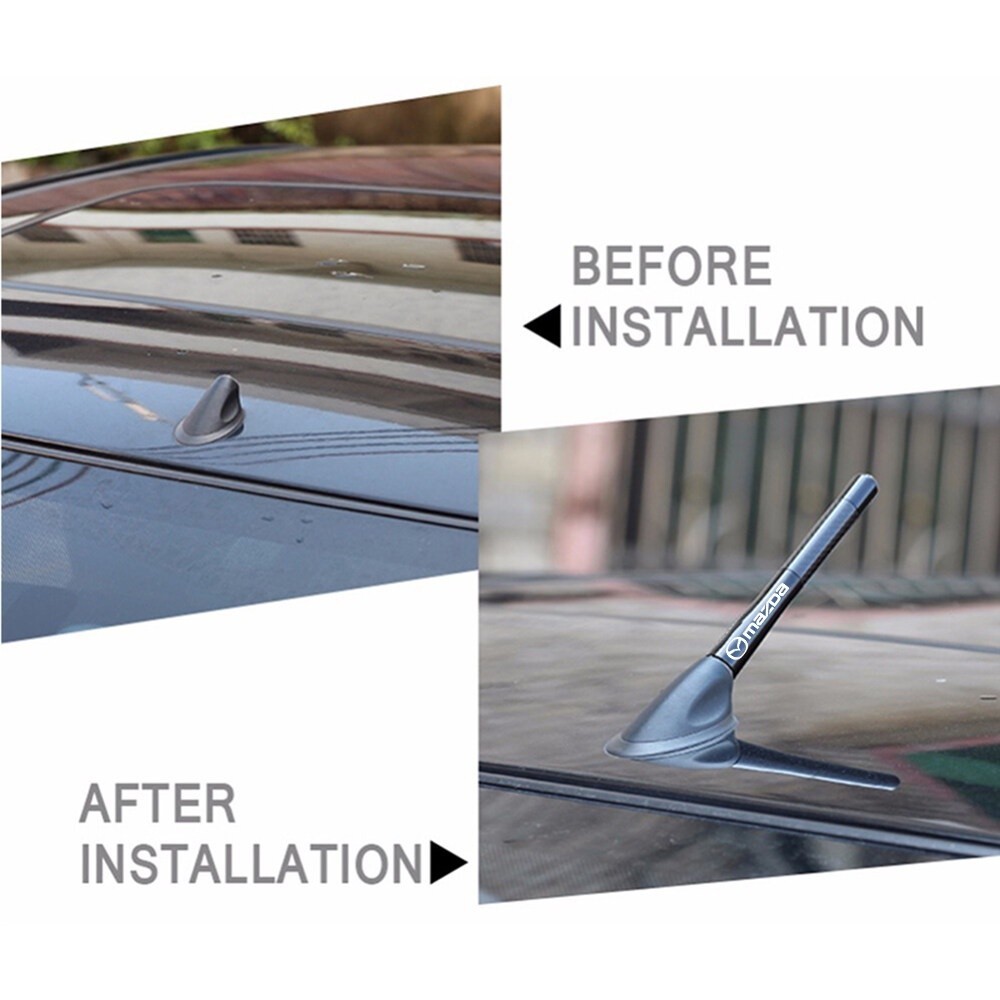Roof Antenna Carbon Fiber Radio Antenna Suitable for Mazda 2 3 6 Atenza ...
