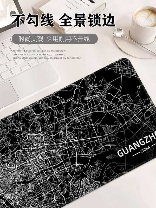 Mouse Pad, Super Large City Route Map, Keyboard Pad, Male Office Desk ...
