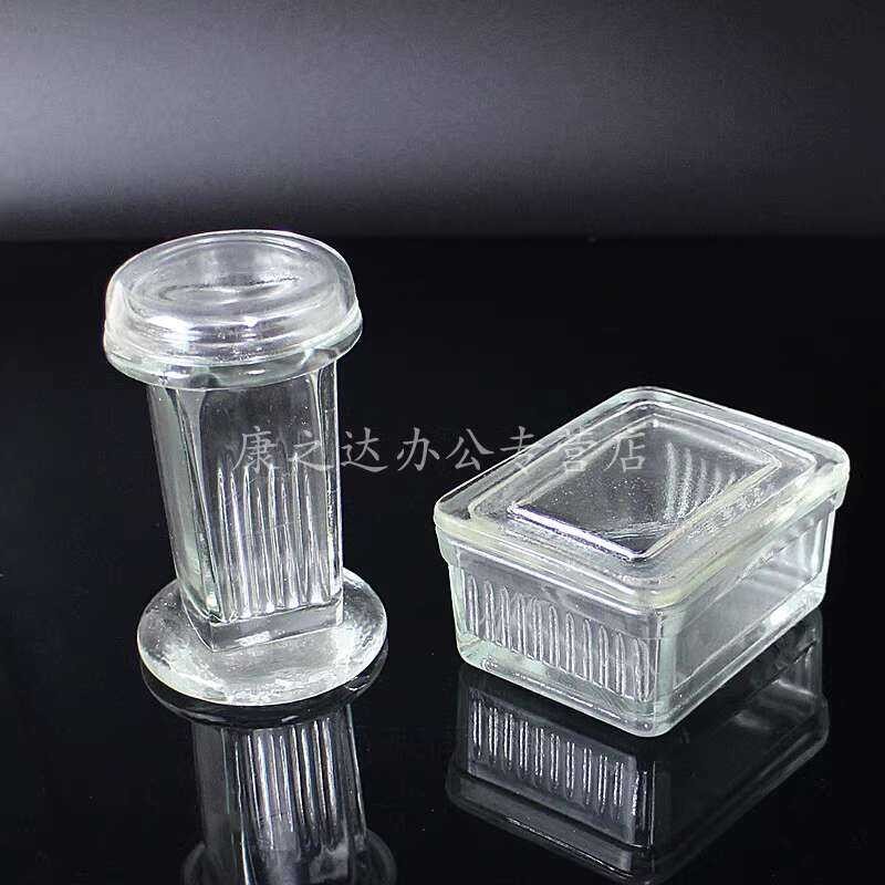 Patologic circular square sample cylinder with glass staining, 5 pieces ...