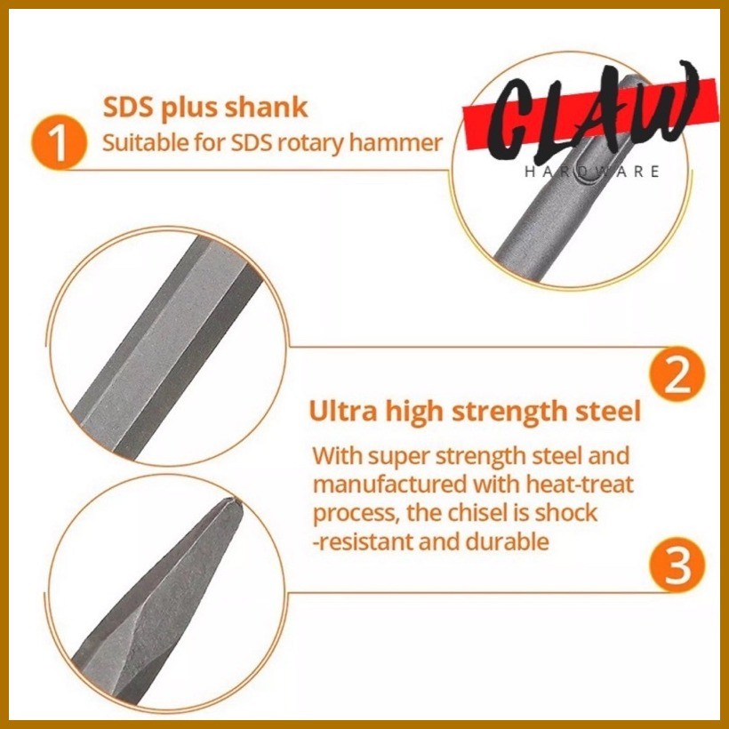 Electric Hammer Drill bits Chisel SDS plus Rotary Chipping Hammer Gun ...