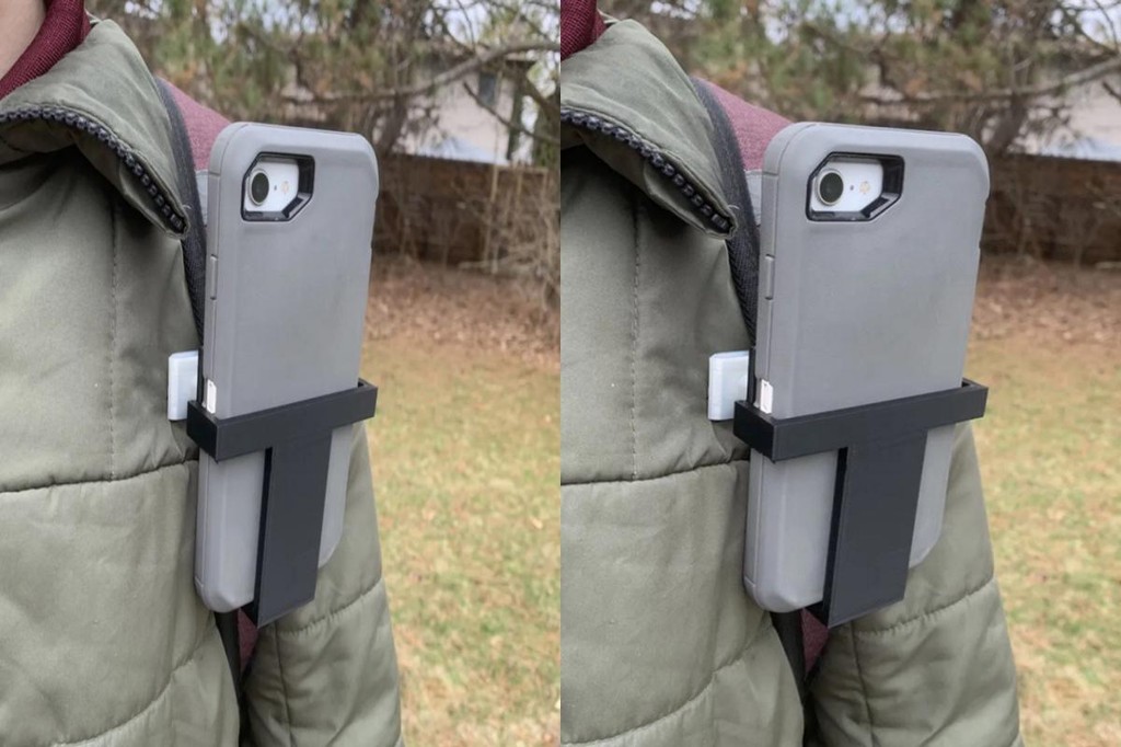 Shoulder Strap Phone Mount Mobile Phone Stand Hands-free 3d Printed ...