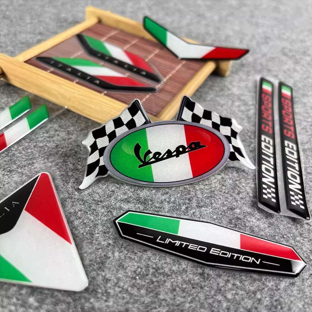 Reflective 3D decal suitable for Vespa body modification sticker Spring ...