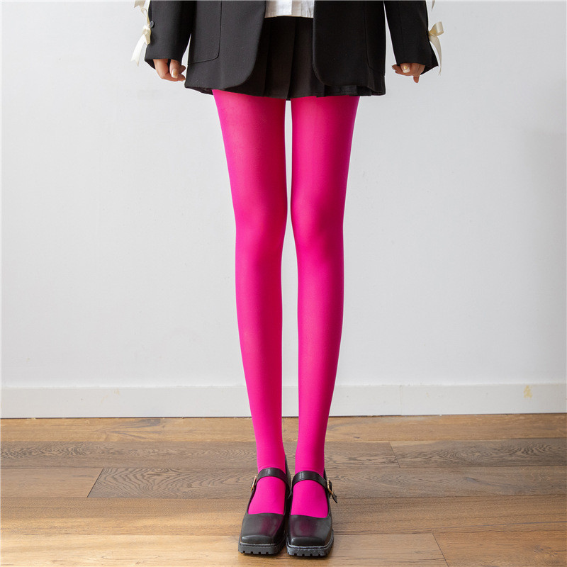 2025 Women's 80D Denier Velvet Opaque Tights Ladies Colorful Tights ...