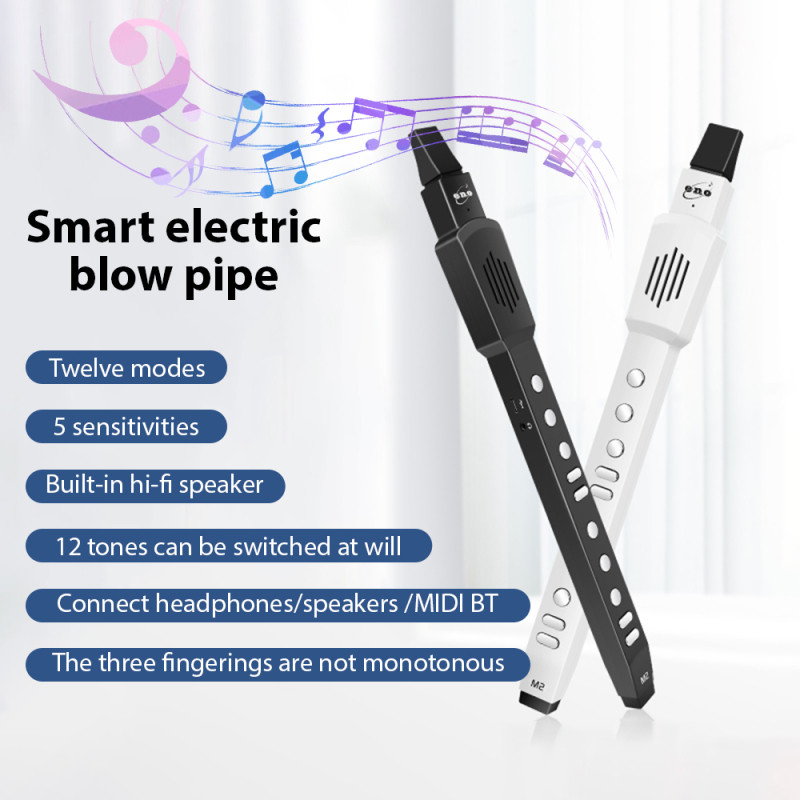 ENO Electric Flute Saxophone Portable Automatic Vibration Digital Wind ...