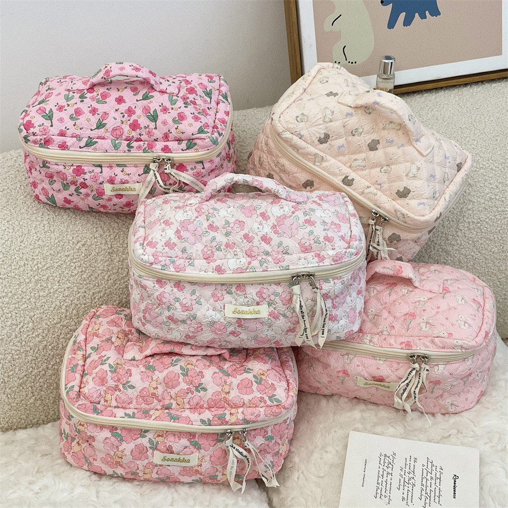 P Plain Elegant Printing Large-Capacity Cosmetic Bag Super Beautiful ...