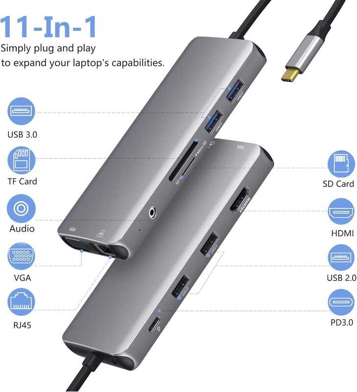 stations docking & hubs usb a type c dock adaptador rj45 vga hub pd 4k ...