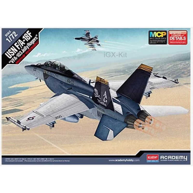 Academy & 12535 1/72 Scale USN - F18 F-18 F/A-18F Vfa-103 Fighter ...