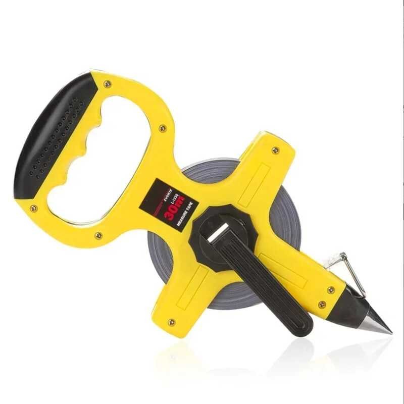 Tape A Measure Plastic Yellow With Ergonomic Handle Metric Clear Scale ...