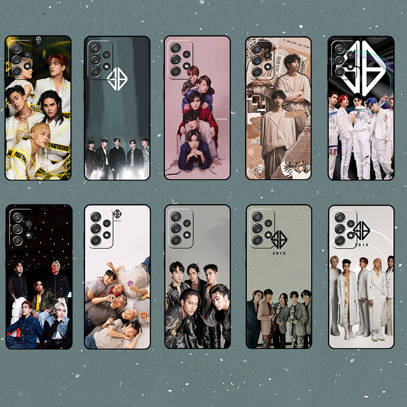 Fashion print for Samsung A5 A6 A7 A8 A9 A01 A02 A02S A03S SB19 Soft black TPU phone case ...