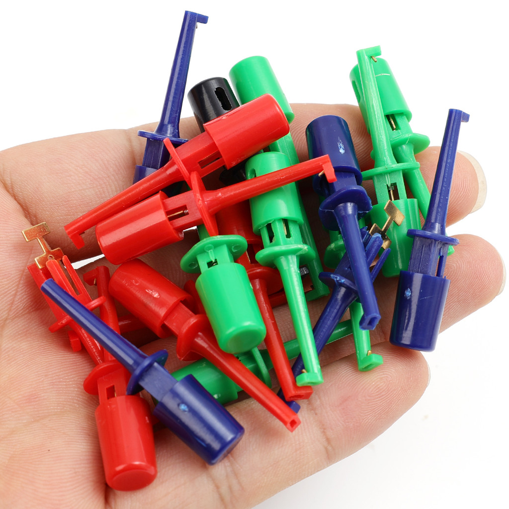 Mini Test Hook Clip - Portable Round Crocodile Test Clip for IC Grabber ...