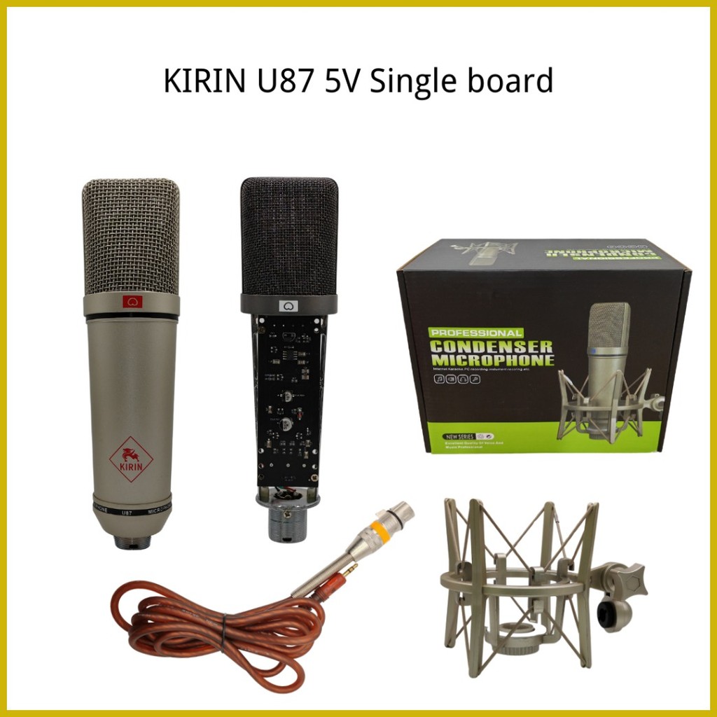 KIRIN U87 Full metal 5V single board Microphone condenser with Shock ...