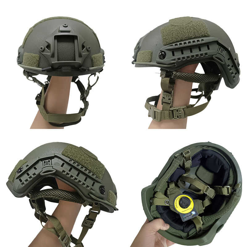 FAST tactical bulletproof helmet NIJ IIIA Kevlar high cut tactical ...