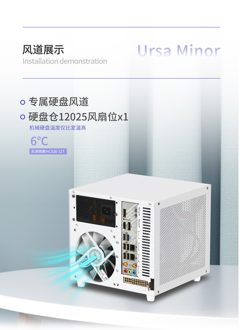 Little Bear Seat 4-Bay NAS Chassis Four-Disc ITX Motherboard SFX/SFX-L ...