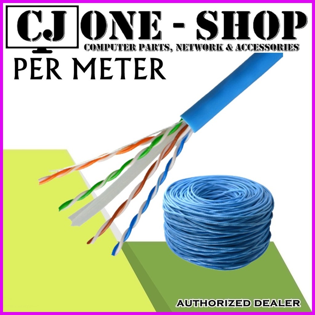 Ⅷ Cat 6 LAN Cable Indoor NO CRIMP/NO RJ45 WIRE ONLY PER METER | Shopee ...