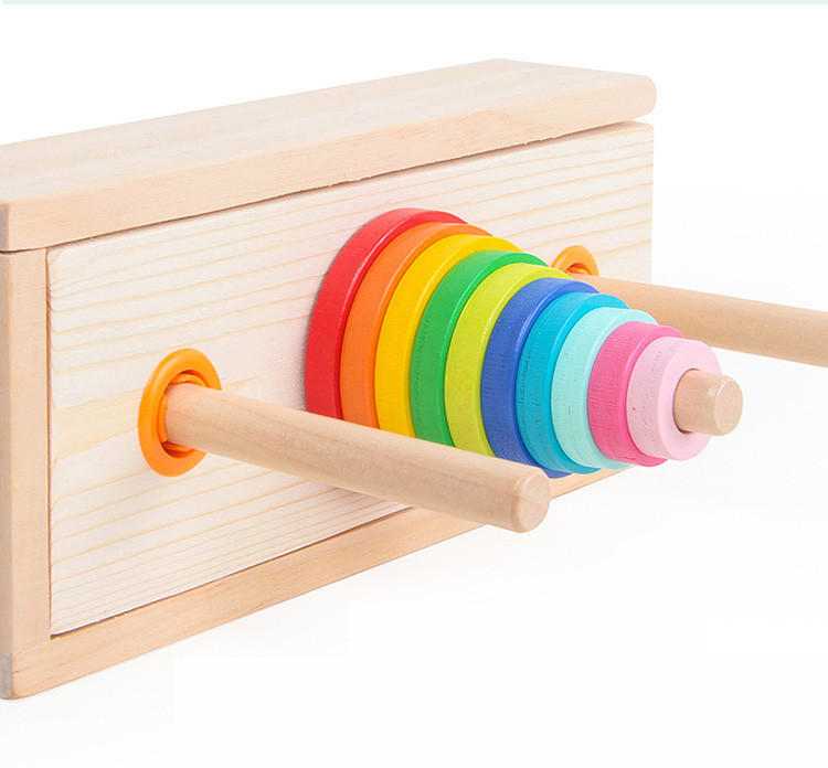 Kids And Adult Classical Intellectual Toys Wooden Toy Tower Hanoi Tower ...