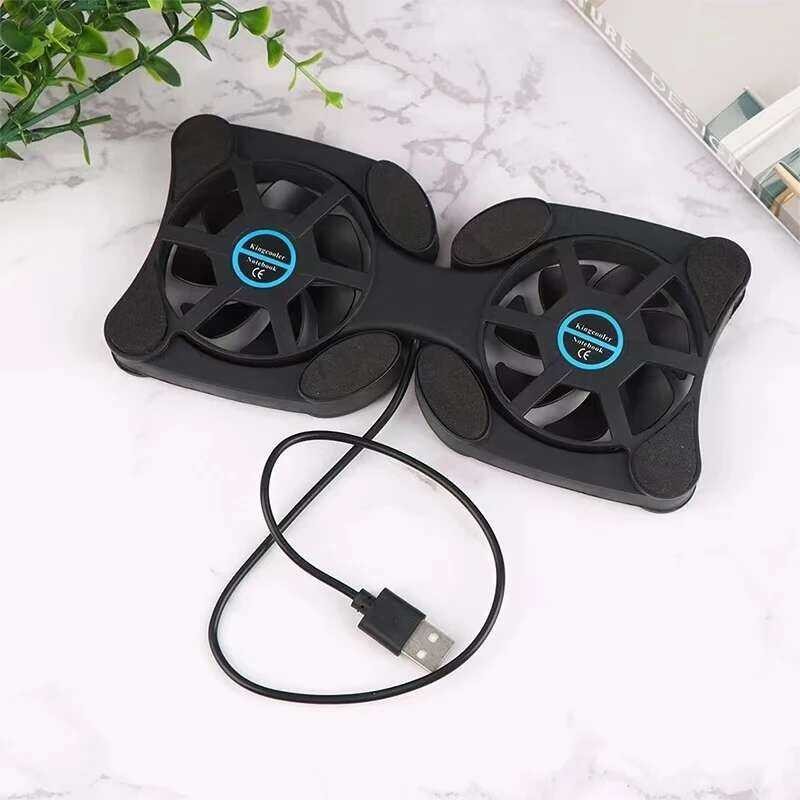 1 USB 3 Mini Laptop Fan Stand Notebook Foldable Folding Cooler Coog Pad ...