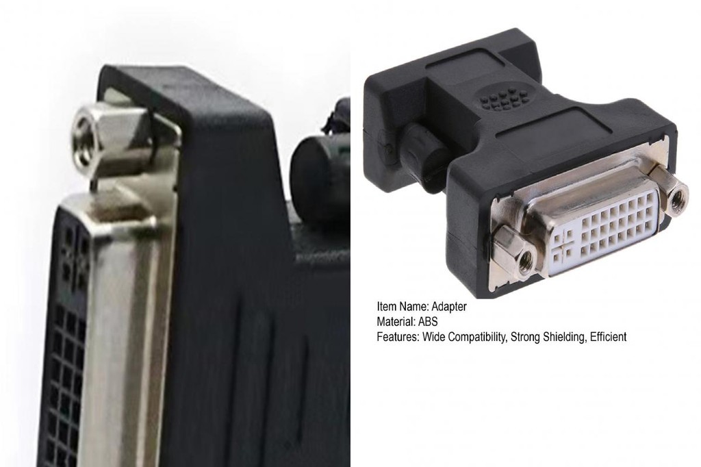 DIO Dvi Female to Vga Male Cable Video Quality Improvement Adapter High ...