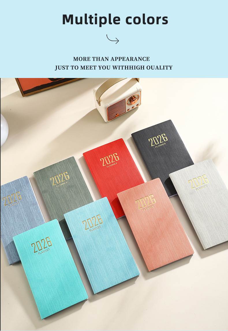 2026 A6 English Planner Student Notepad Daily Weekly Agenda Planner ...