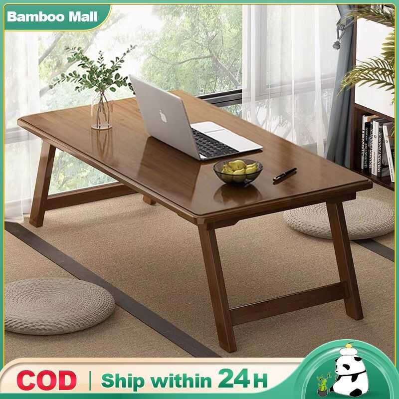 Bamboo Portable Laptop Desk Table Stand Bed Foldable Japanese Floor ...
