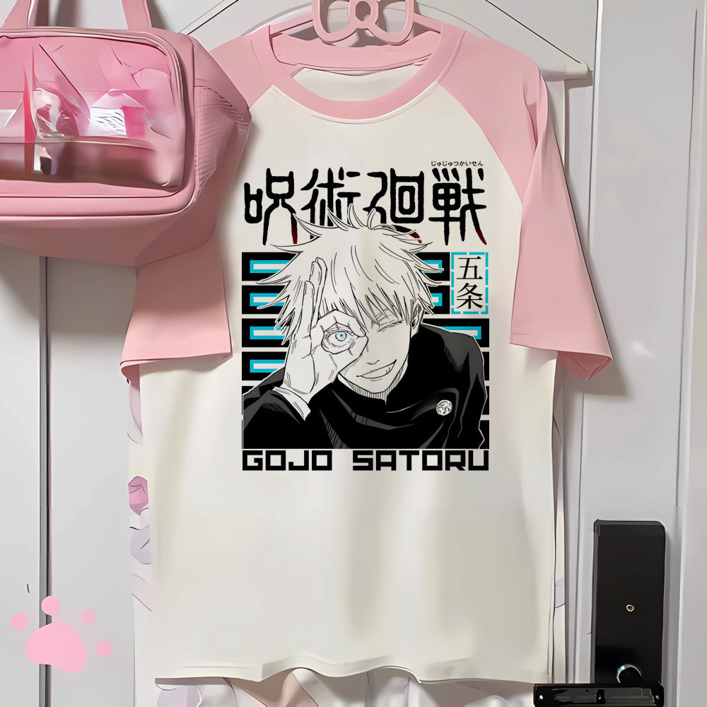 Satoru Gojo top tees women kawaii graphic Y2k Graphic 2000s Vintage t ...