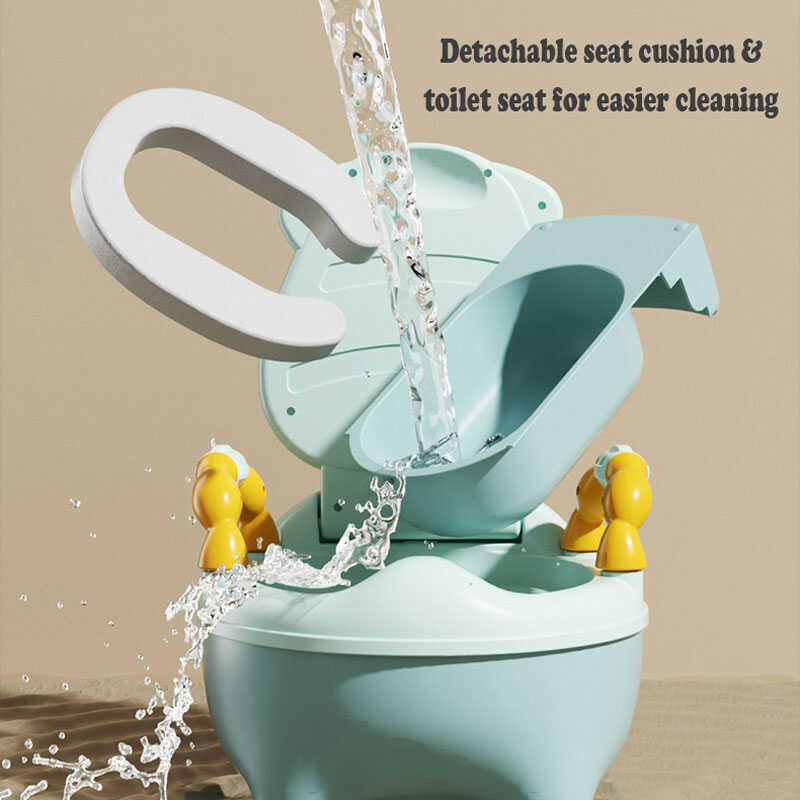 Children's Portable Cute Cow Baby Pot WC Porta-Potty Urinal Children ...