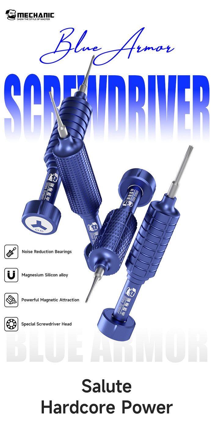 Mechanic 4 in 1 Precision screwdriver set Blue magnetism High hardness ...