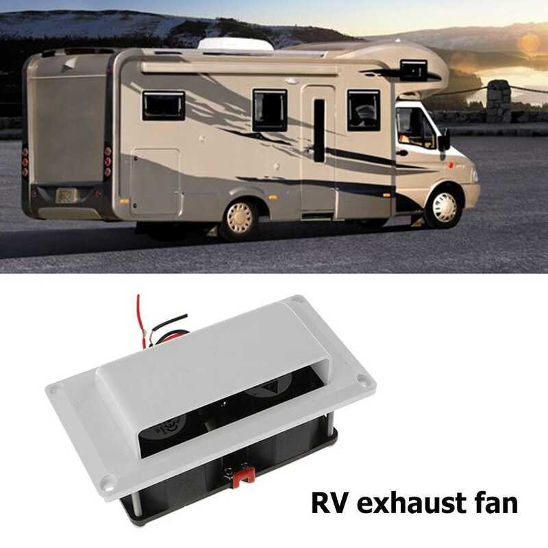 25W 12V Exhaust Fan Caravan Side Air Vent Ventilation For Camper ...