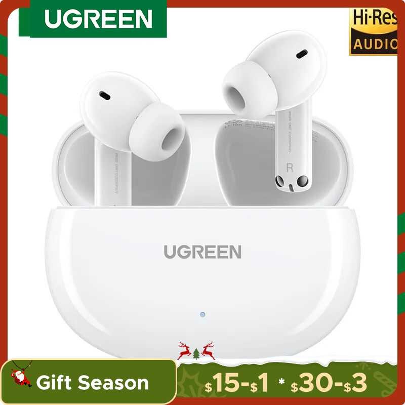 UGREEN 6 Hitune T6 ANC Wireless Headphone 48Db Bluetooth 5.3 TWS Earbuds Hi-Res LDAC Hybrid ...