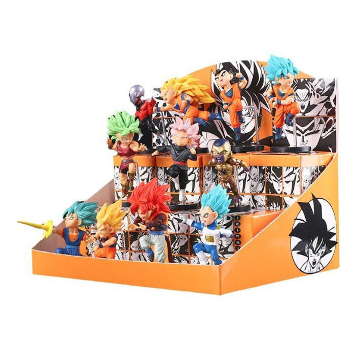 C4 Dragon Ball 12 Piece Handmade Blind Box Sun Wukong Super Saiyan ...