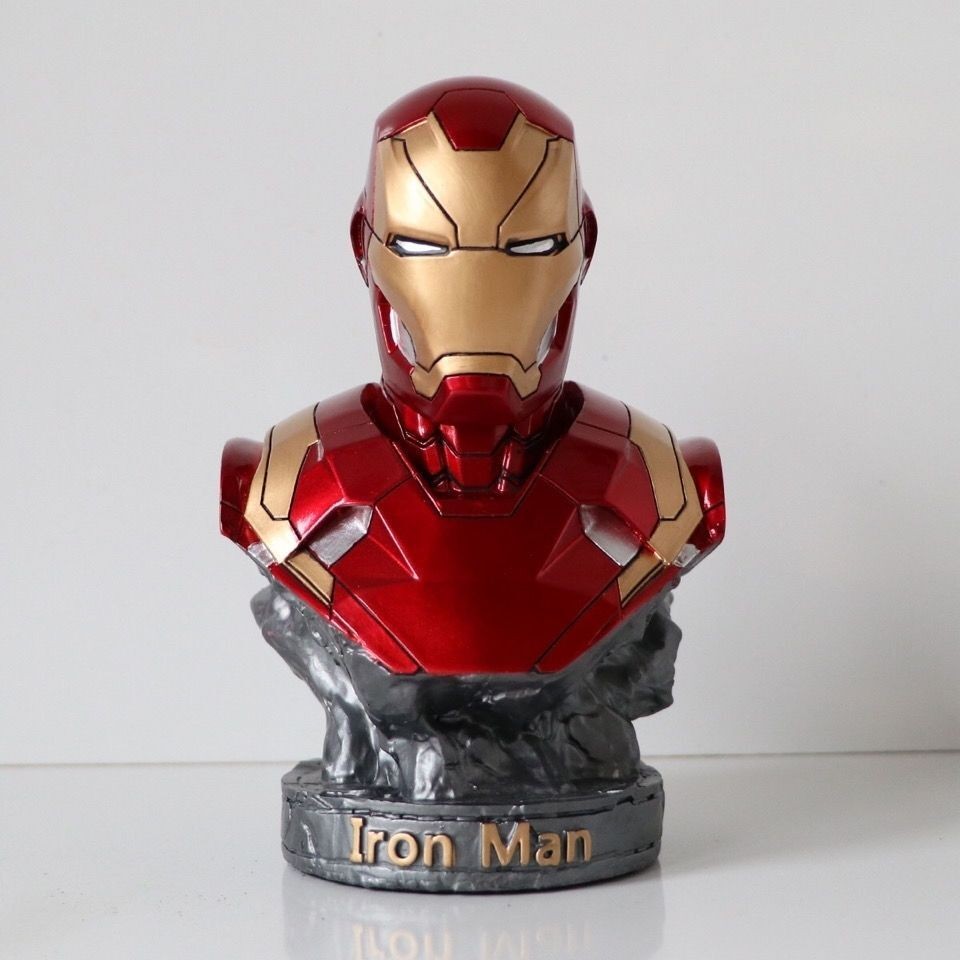 00 Miffin Iron Man Handmade Iron Man Marvel Hero Iron Man 46 Bust Model ...