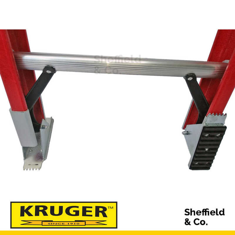 LY Kruger Fiberglass Straight Ladder, Self Level, F31110 (10 Ft ...