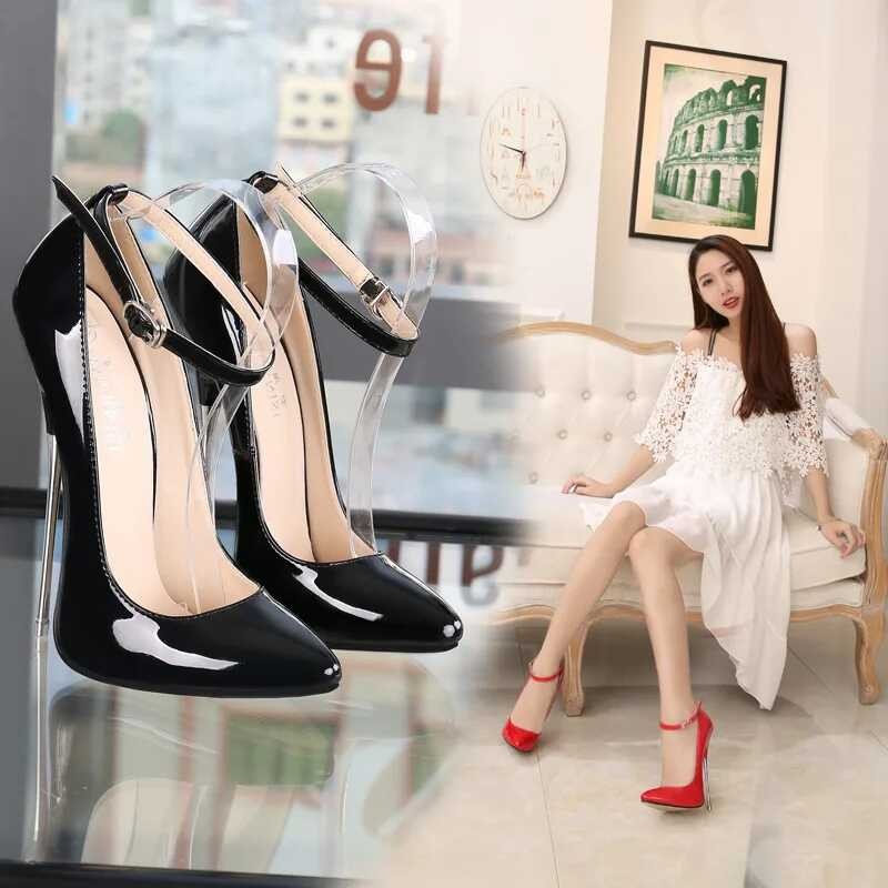 Fashion 2024 Thin High 16Cm Pumps Woman Emerald Women's Heels Party ...