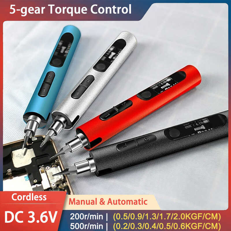 Df Manual 3 & Automatic 3.6V Precision Screwdrivers 5-Position Torque ...